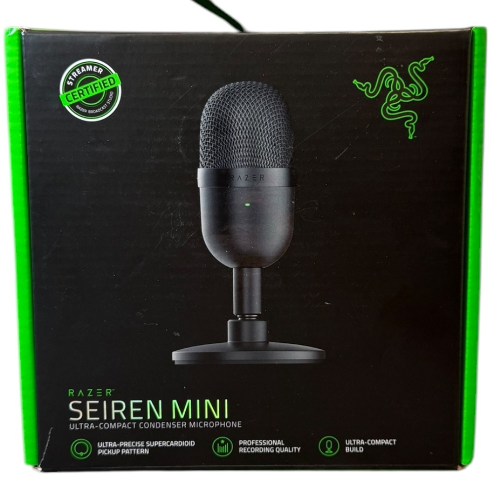 Pre-owned Boxed: Razer Seiren Mini Condenser Microphone (RZ19) - Own4Less
